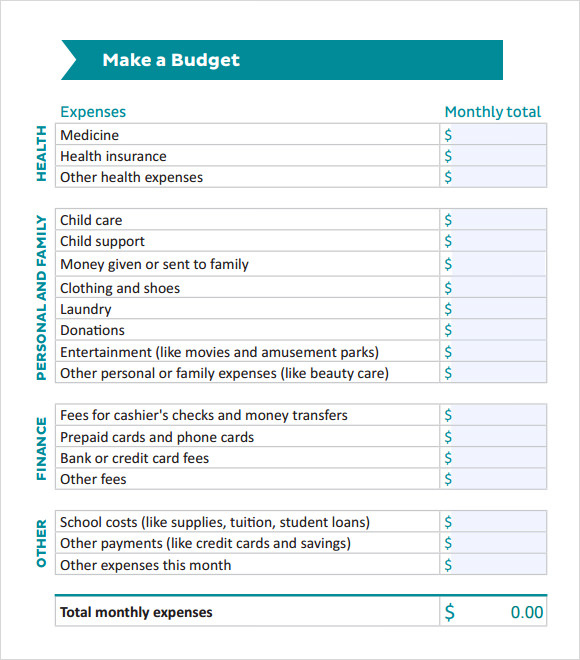 Consumer Gov Budget Worksheet Budgeting Worksheets