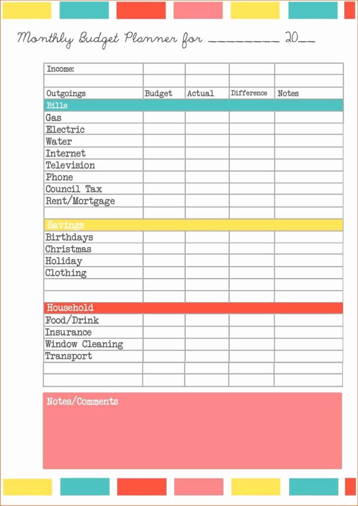 Basic Budget Worksheet College Student Db Excel Budgeting Worksheets