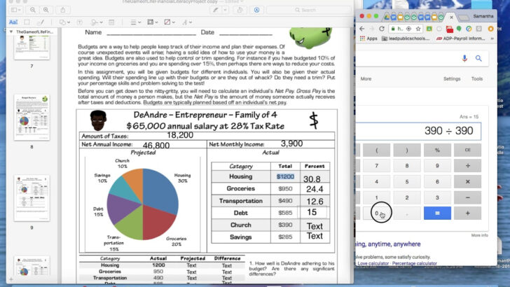 Budget Busters Answer Key Rishi Budgeting Worksheets