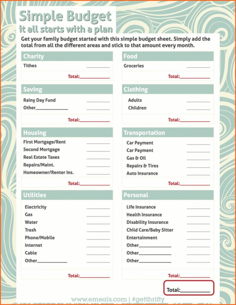 Dave Ramsey Zero Based Budget Worksheet Budgeting Worksheets