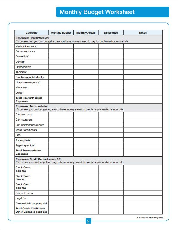 Edward Jones Monthly Budget Worksheet Pdf Budgeting Worksheets