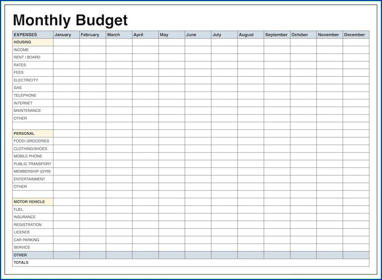 Edward Jones Monthly Budget Worksheet Budgeting Worksheets