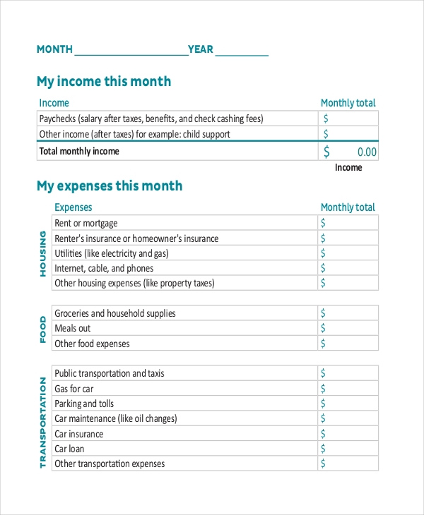 Ftc Budget Worksheet Budgeting Worksheets Ftc Budget Worksheet Budgeting Worksheets