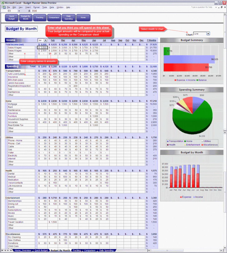 Personal Budget Planner Excel Template Free Budgeting Worksheets
