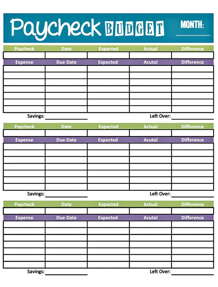 Monthly Budget Form Fillable Excelxo Budgeting Worksheets