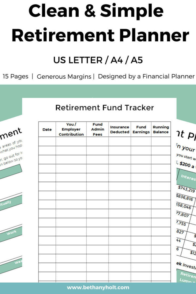 Simple Retirement Budget Worksheet | Budgeting Worksheets